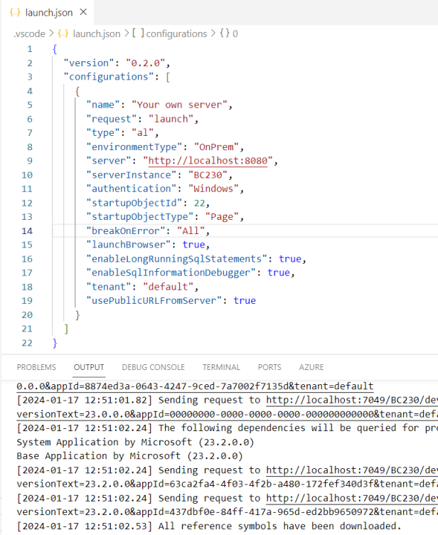 Enable Developer Services on BC 22 and newer(OnPrem) – Business Central ...